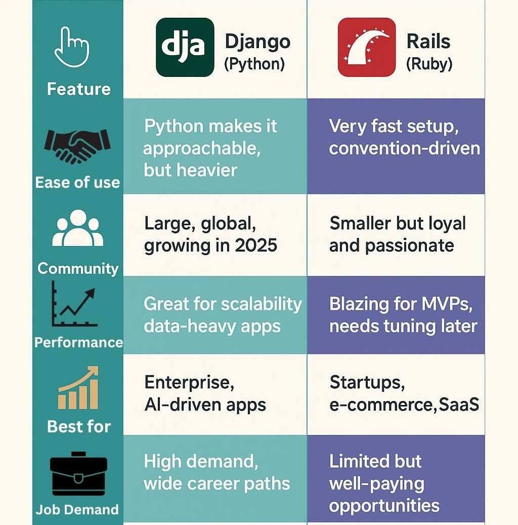 Django vs Rails: Which Framework Should You Choose?