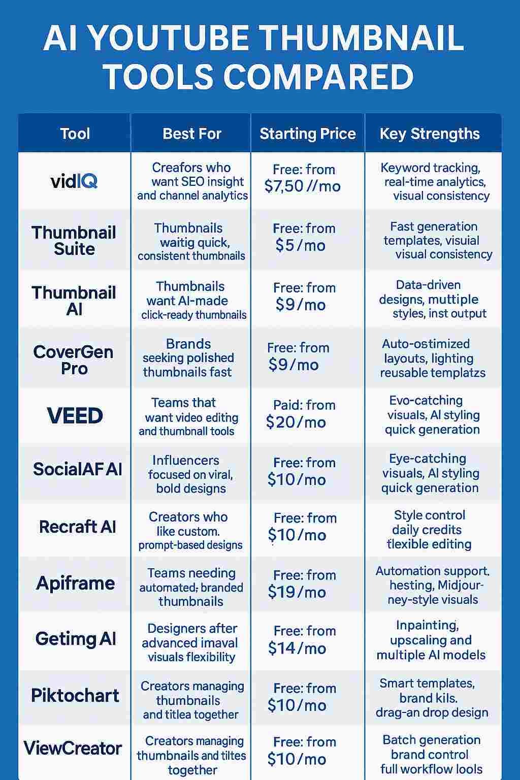 12 Best AI Youtube Thumbnail Tools To Use In 2026