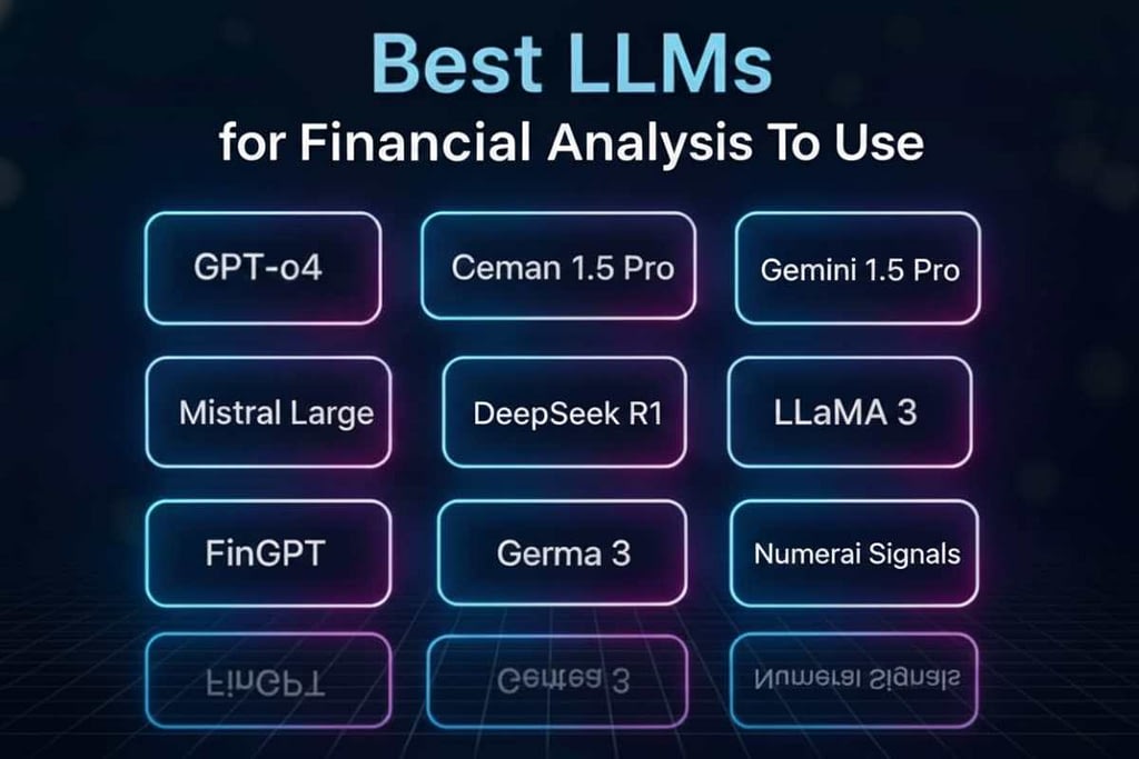 9 Best LLMs for Financial Analysis To Use in 2026