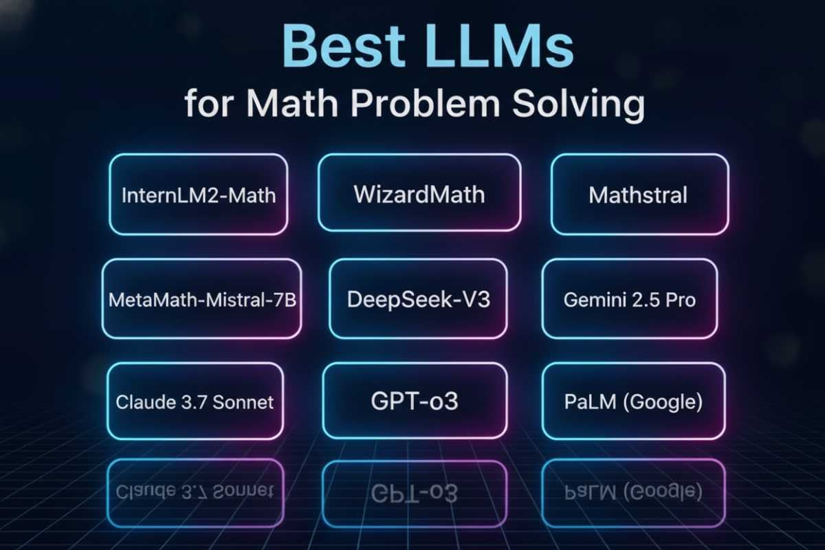 9 Best LLMs for Math Problem Solving in 2026