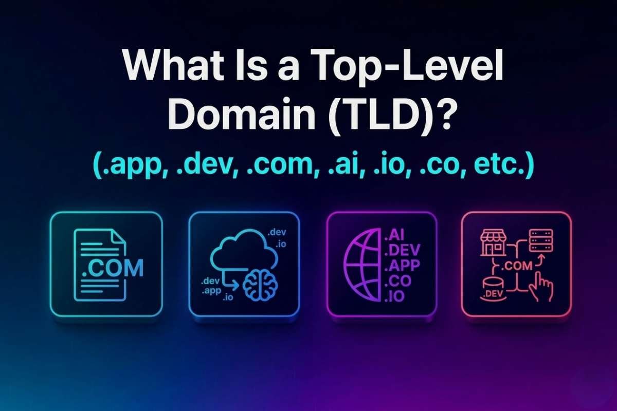 What Is a Top-Level Domain (TLD)? (.app, .dev, .com, .ai, .io, .co, etc ...