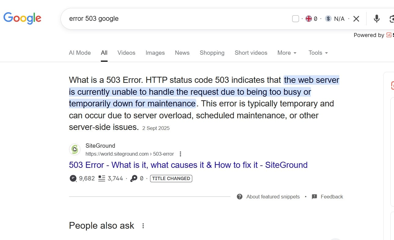 Solving Model 503 Error in Gemini: Modular Prompts and Context Discipline