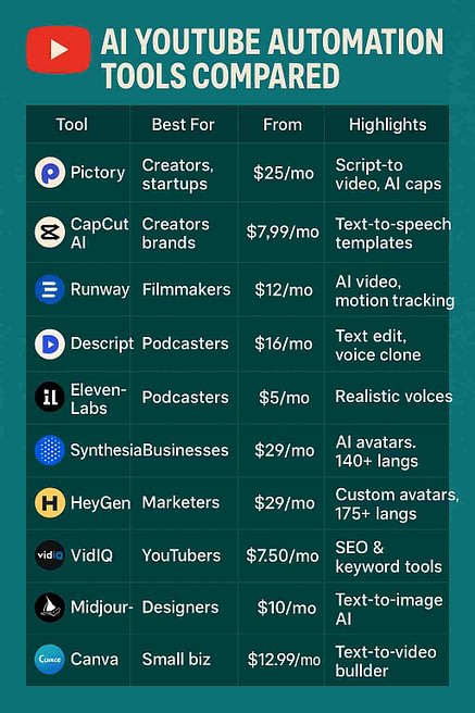 11 Best AI YouTube Automation Tools To Use In 2026