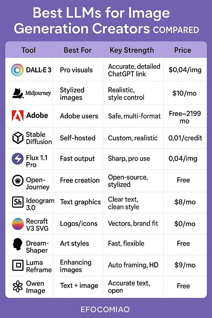 11 Best LLMs for Image Generation Creators to Use in 2026