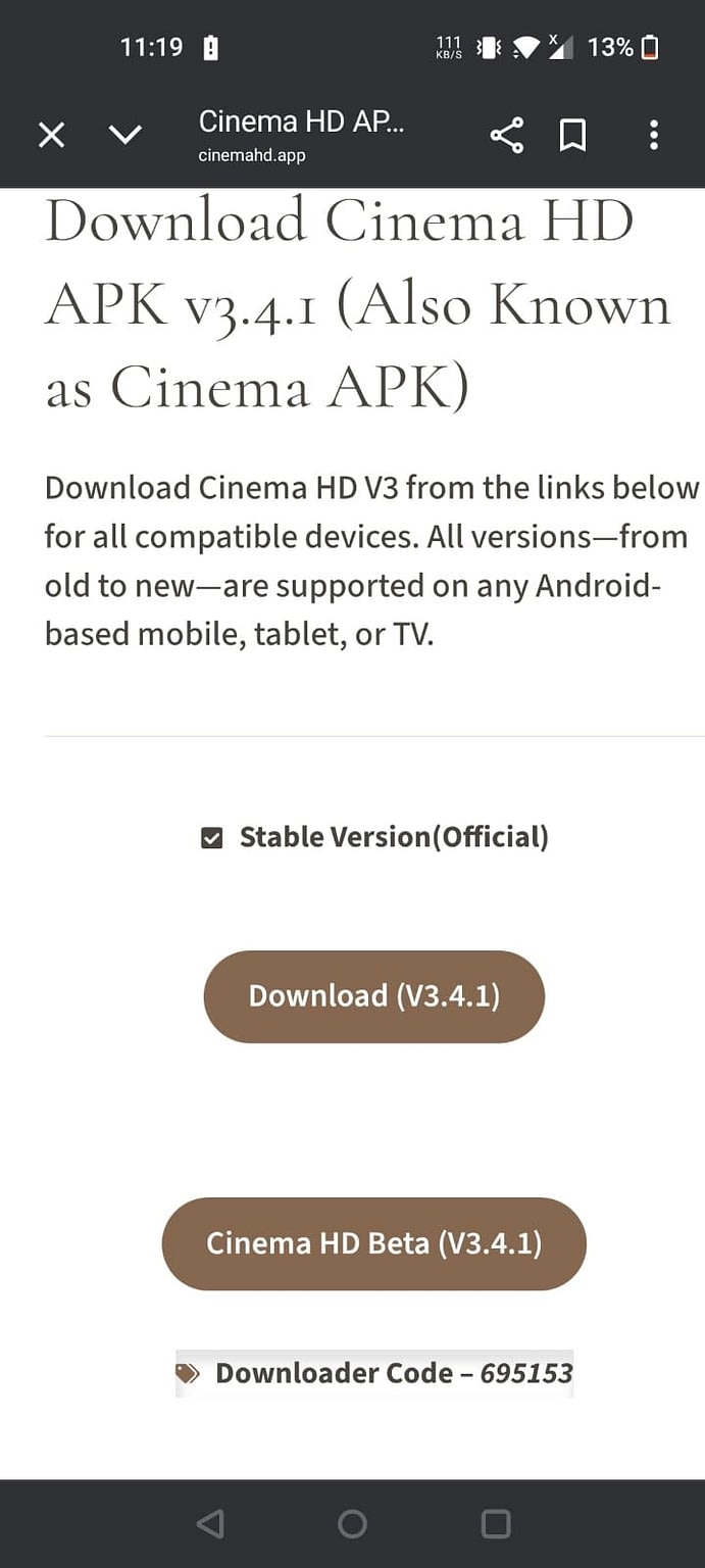 How To Install Cinema HD Step By Step