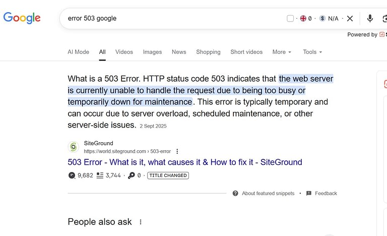 Solving Model 503 Error in Gemini: Modular Prompts and Context Discipline