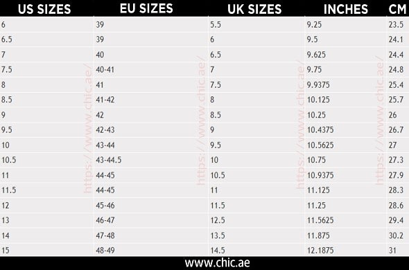 How To Use Free Shoe Size Conversion?
