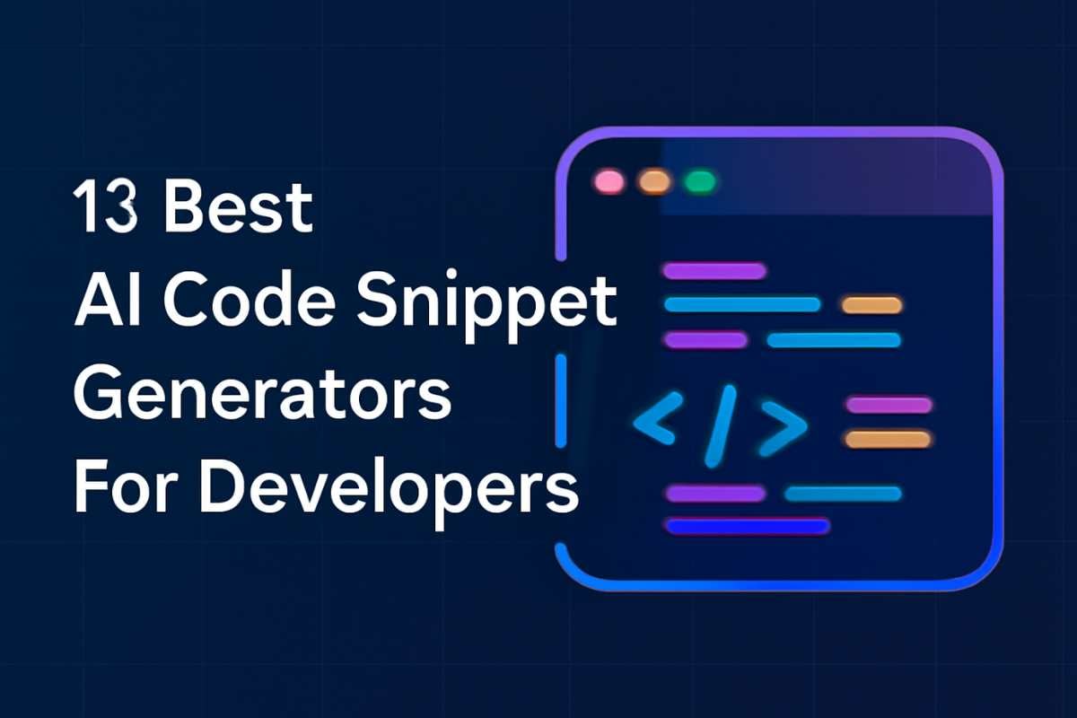 13 Best AI Code Snippet Generator For Developers In 2025
