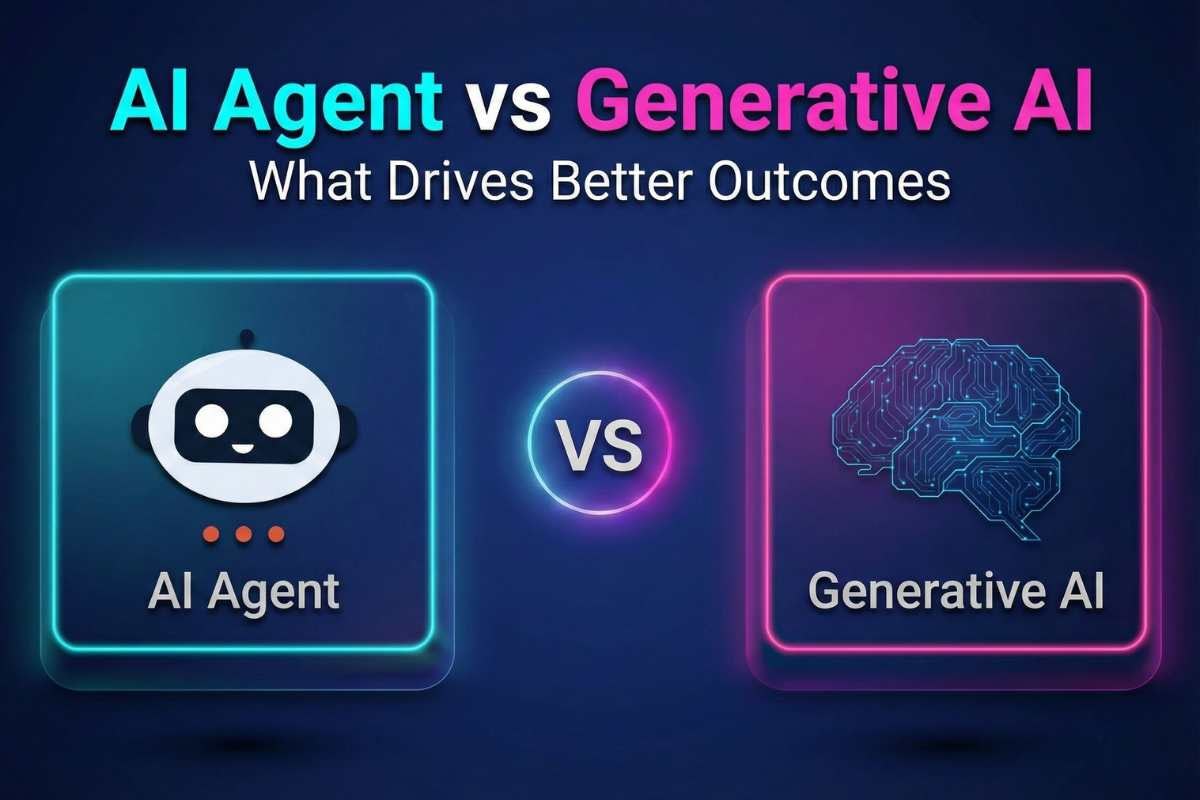 AI Agent vs Generative AI: What Drives Better Outcomes